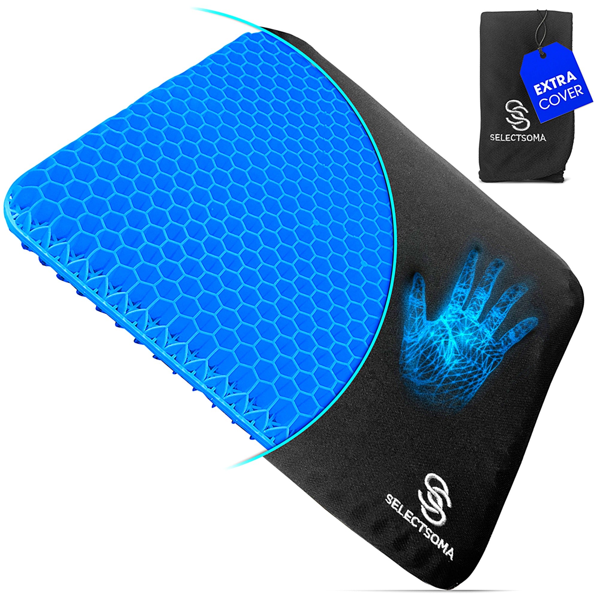 SelectSoma Gel Seat Cushion for Long Sitting Pressure Relief for Back,